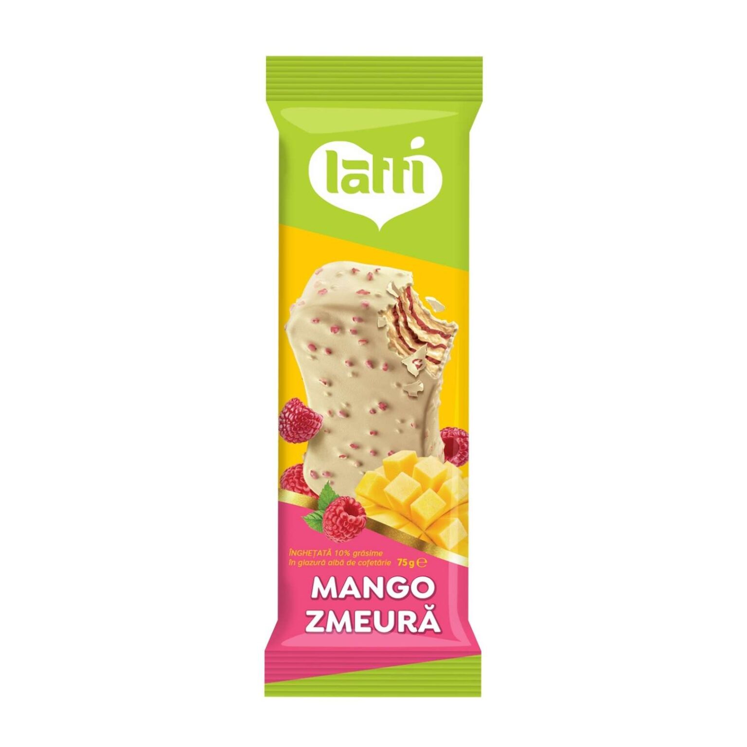 Înghețată Mango Zmeură Latti 75g – VITAFOR SRL
